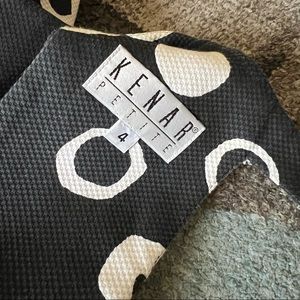 Kenar | Dresses | Vintage Kenar Studio Geometric Circle Print Black And ...